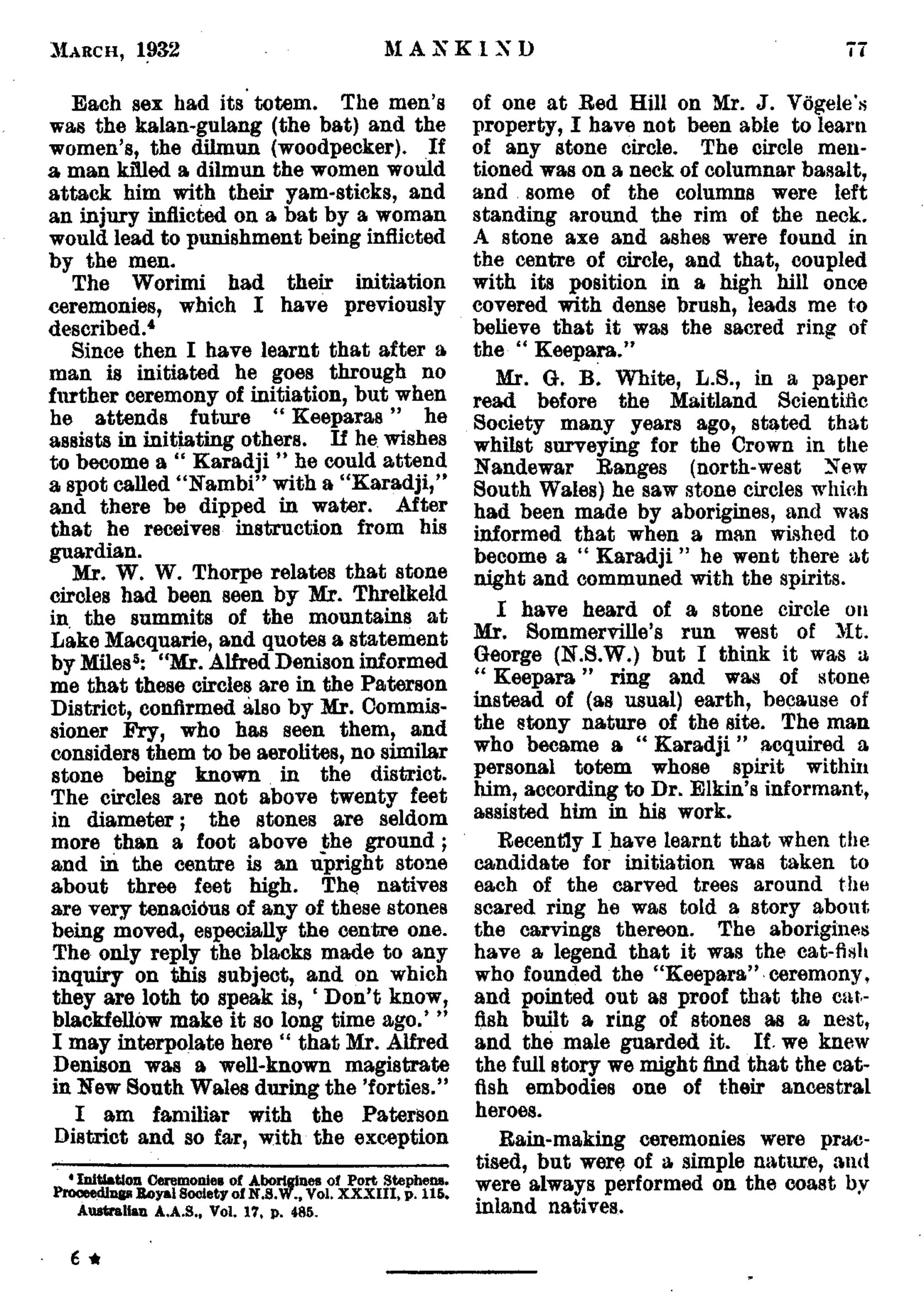 The Kattang (Kutthung) or Worimi: An Aboriginal Tribe | Living Histories