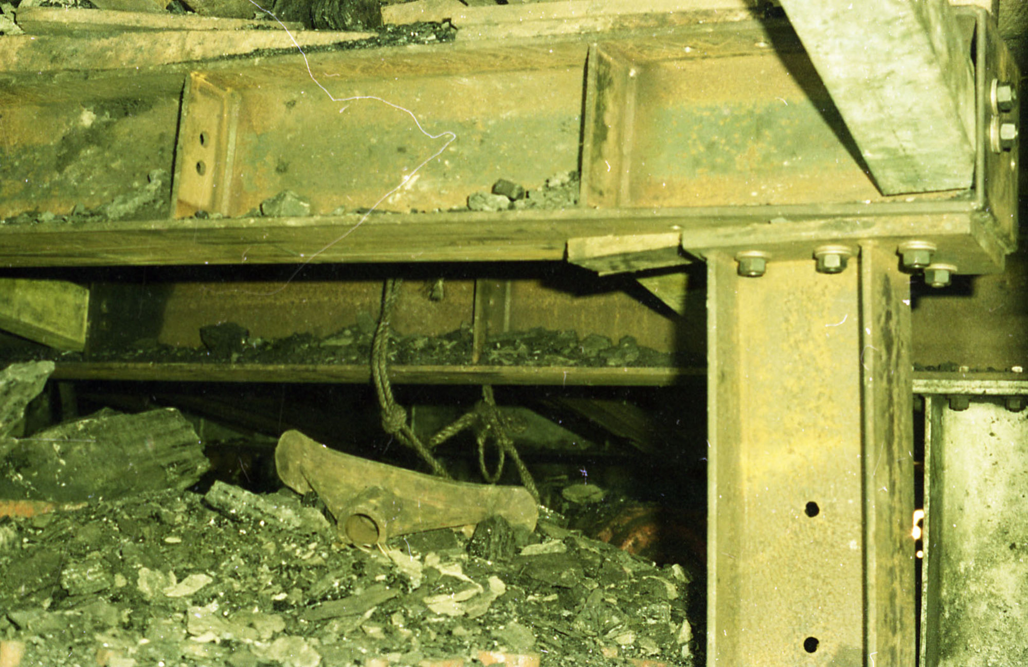 Buried continuous miner in Black Hill section, Stockrington No. 2 ...