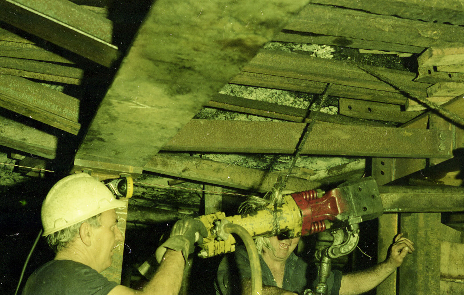 Buried continuous miner in Black Hill section, Stockrington No. 2 ...