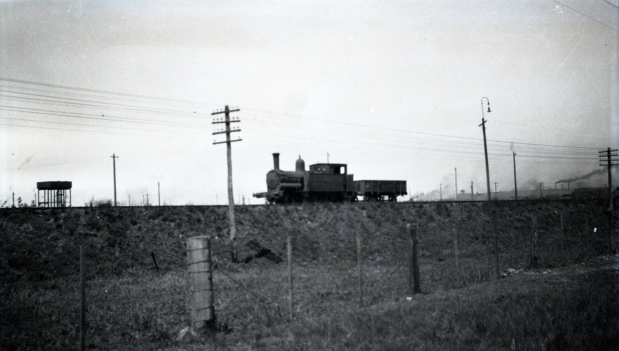 NSWGR, Locomotive No. 5, 2-4-0T [ex-NSWGR F351 Class) hauling a single ...