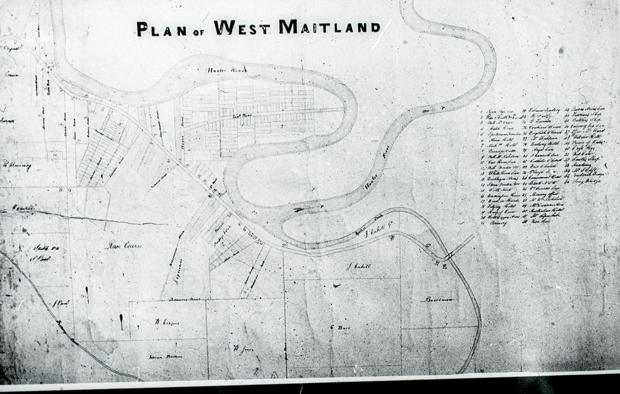Plan of West Maitland, NSW, [late 1800s] | Living Histories