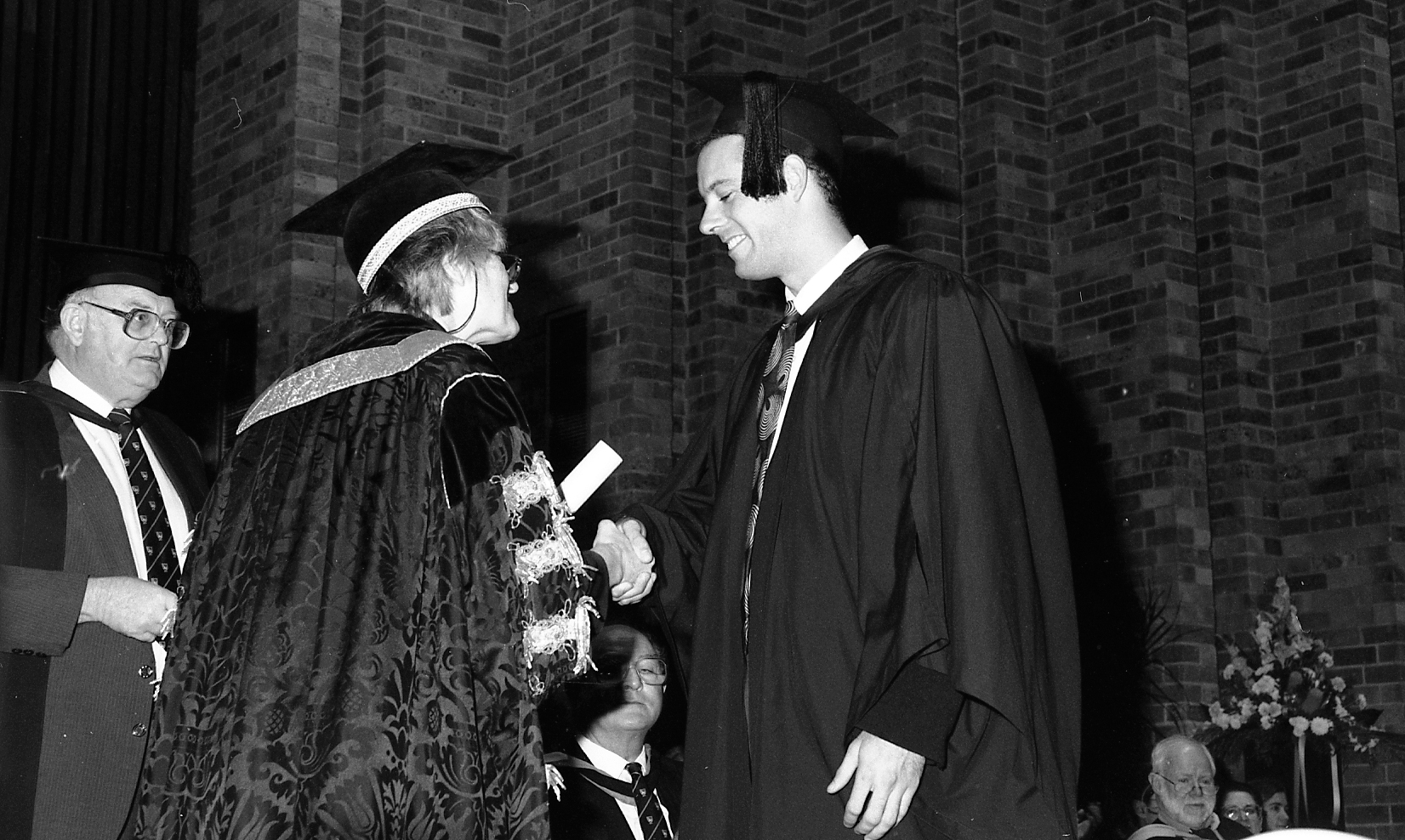 Graduation Ceremony - Chancellor Elizabeth Evatt presents an ...