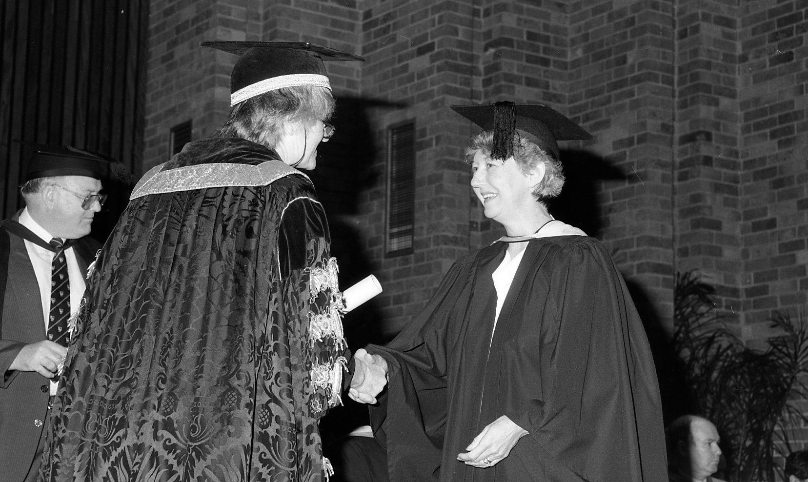 Graduation Ceremony - Chancellor Elizabeth Evatt presents an ...