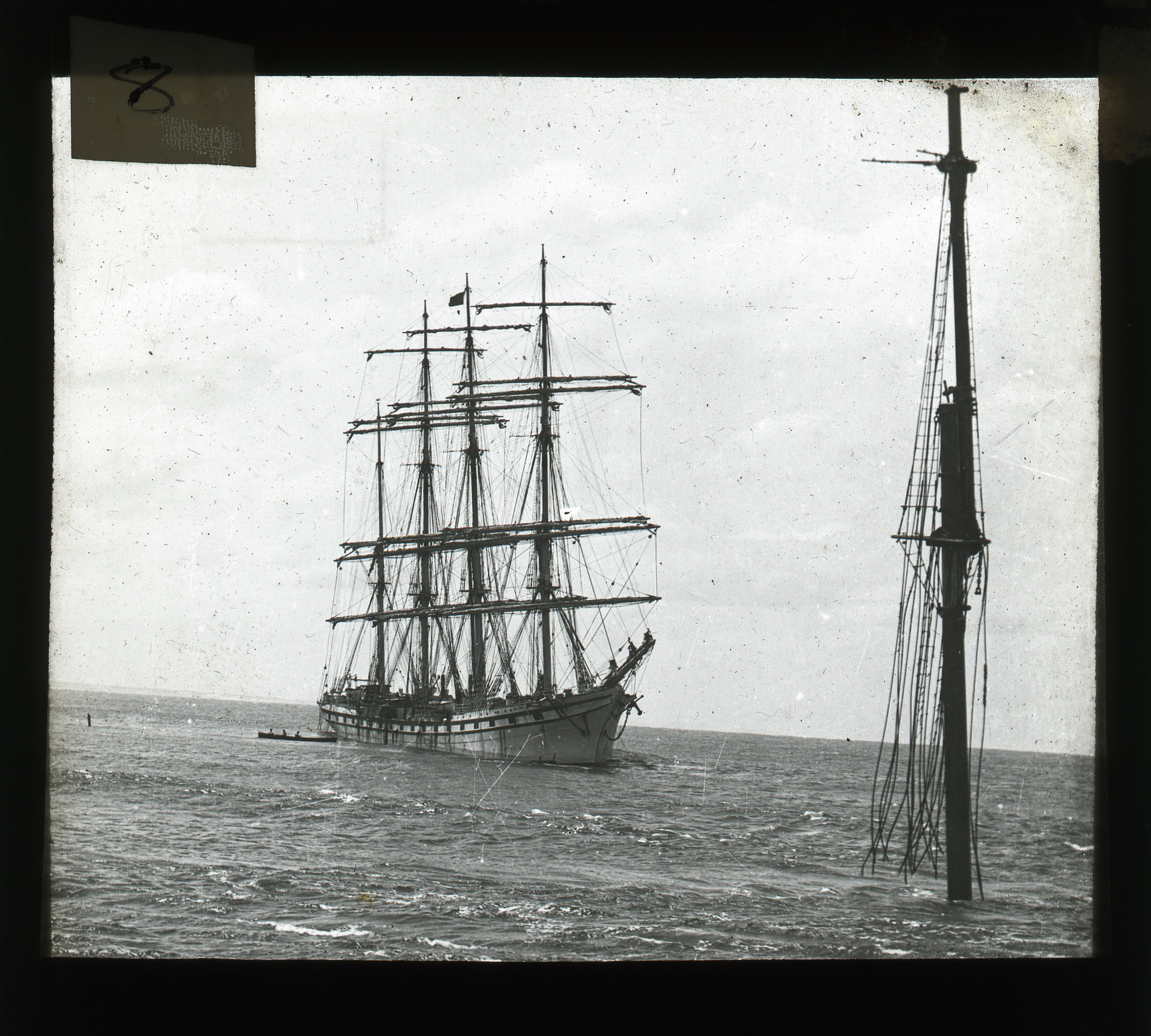 The mast of the "SS Regent Murray" with the "SS Adolphe" in the ...