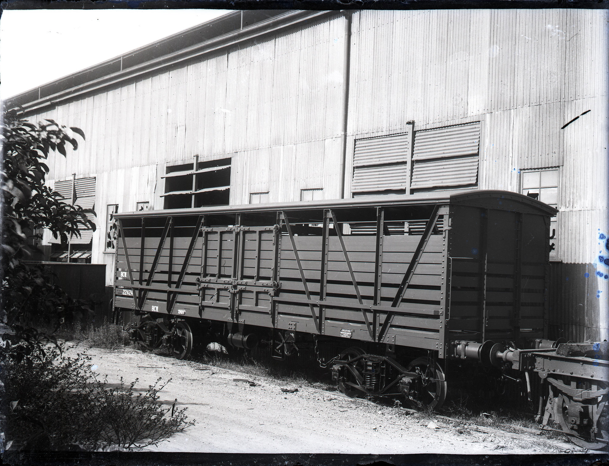 NSWGR, BCW Bogie Cattle Wagon, St Marys, NSW, [1960] | Living Histories