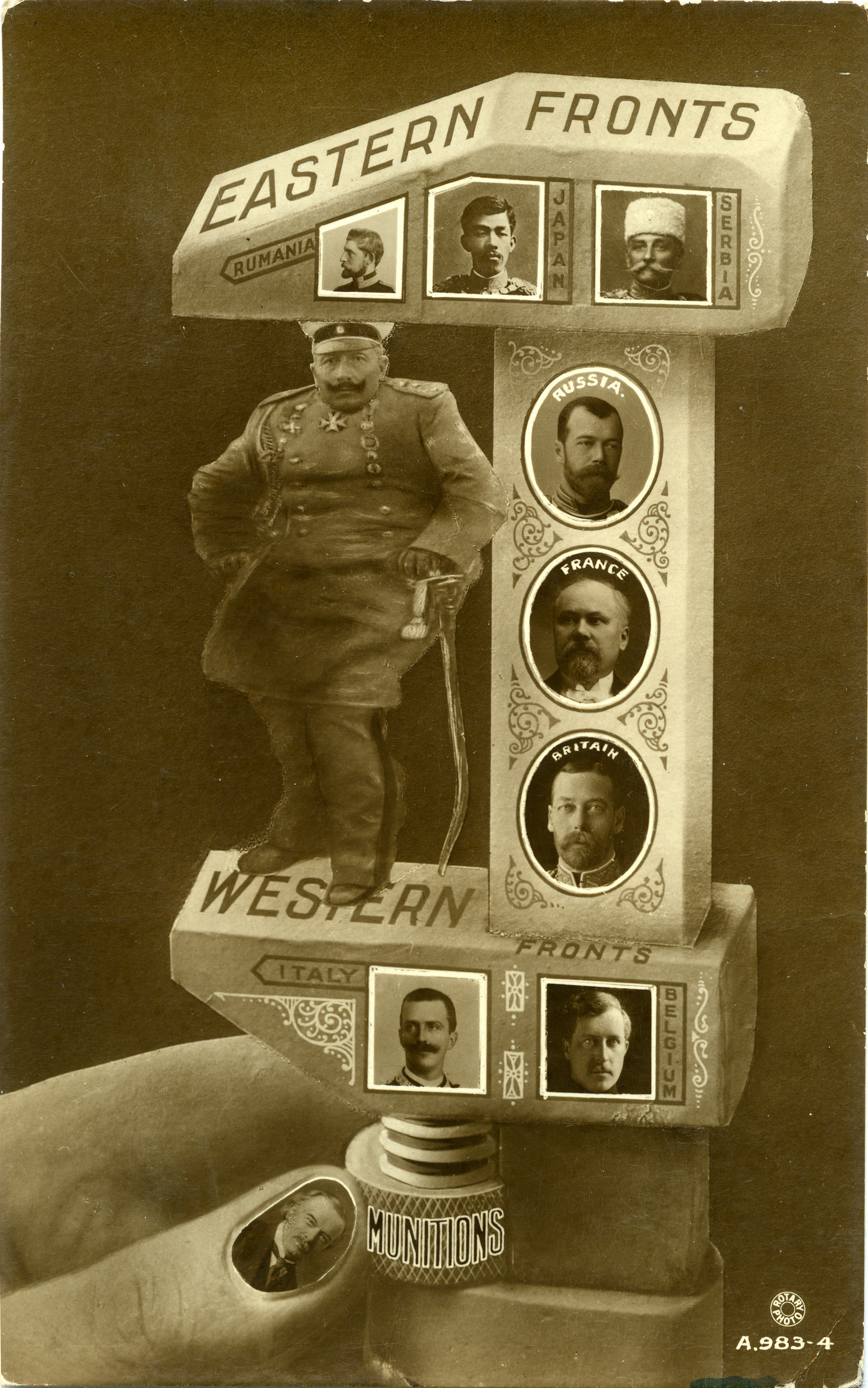 Propaganda postcard, World War I - Dated 6 January 1918 | Living Histories