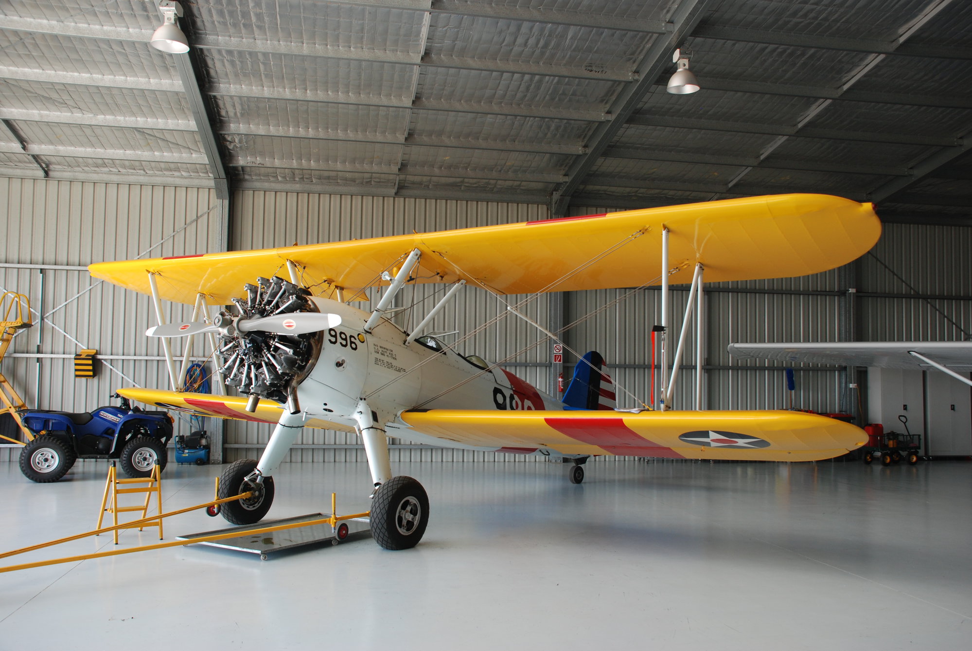 Light aircraft in hangar at Cessnock Aerodrome - Hunter Valley Vintage ...