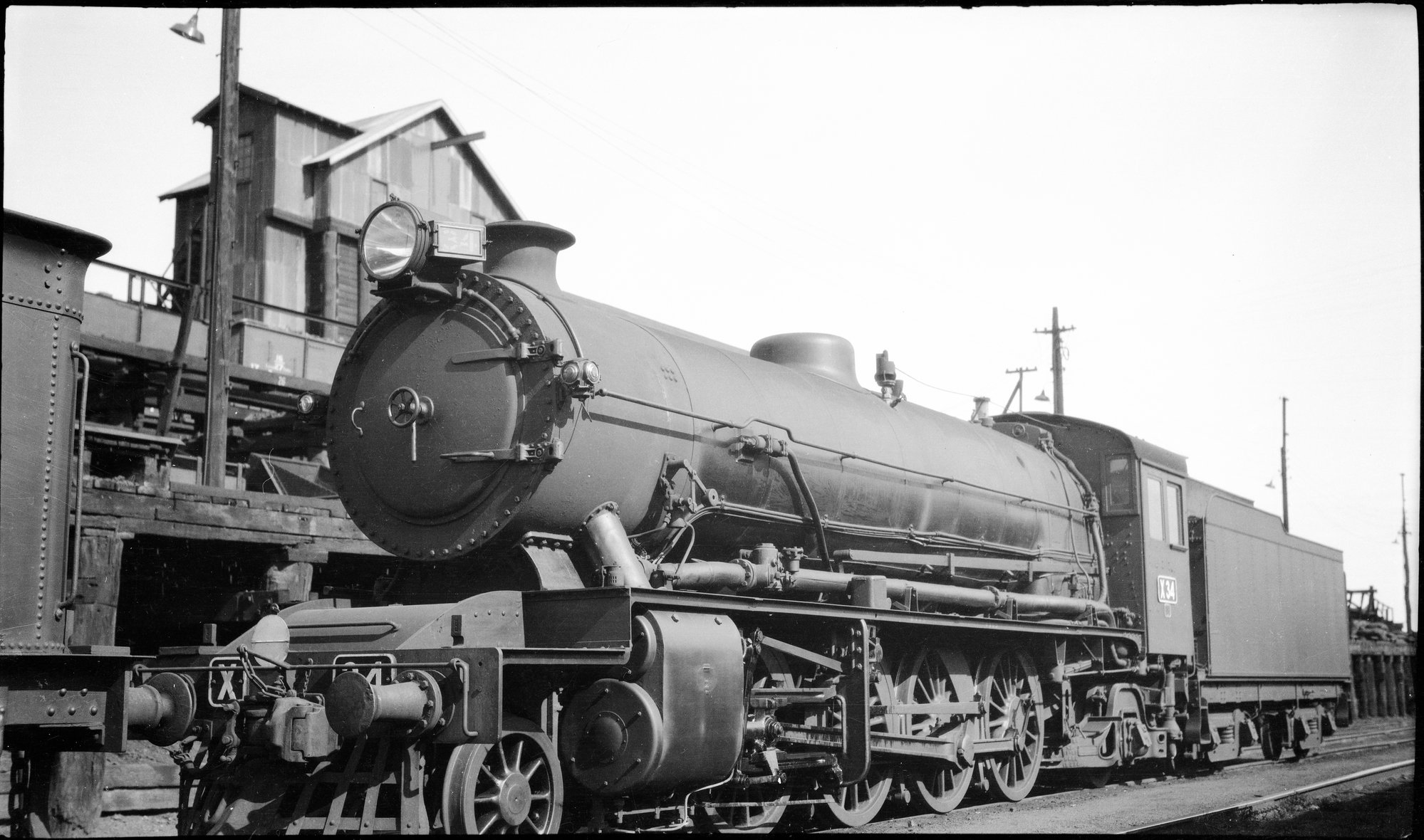 VR, X Class, No. 34 Mikado type, North Melbourne Locomotive Depot ...