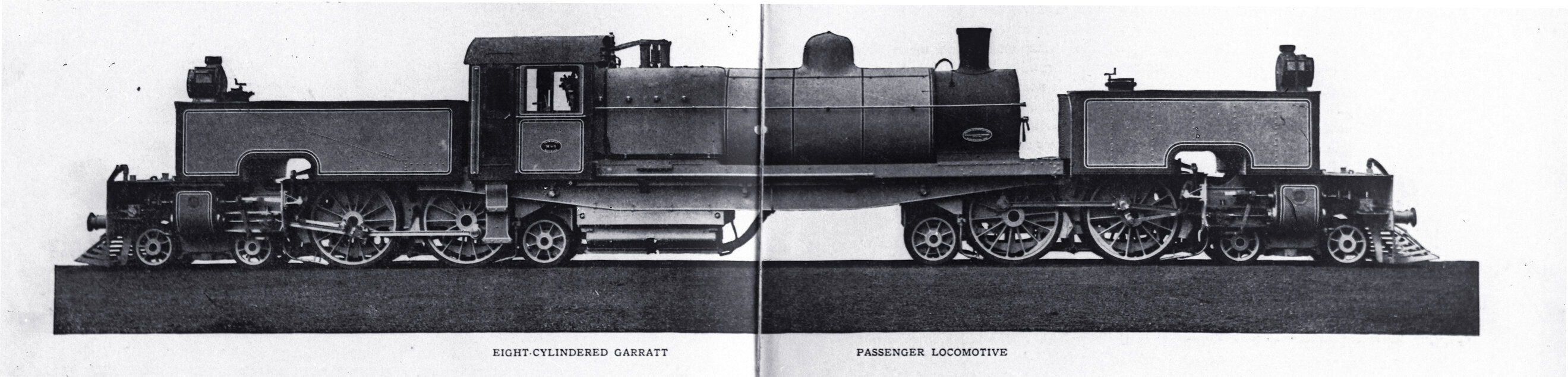 TGR M Class, Beyer-Garratt type, eight cylinder express locomotive ...