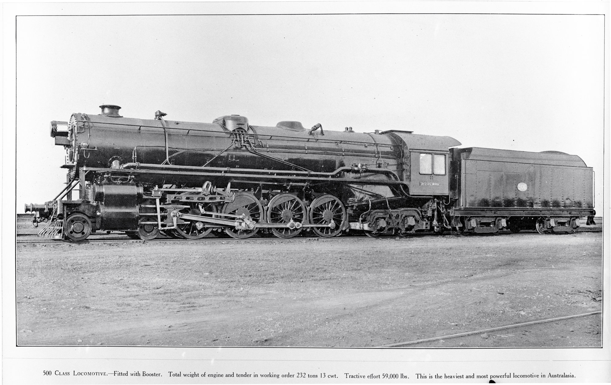 SAR, 500B Class, No. 506, "Sir George Murray", Islington Workshops ...