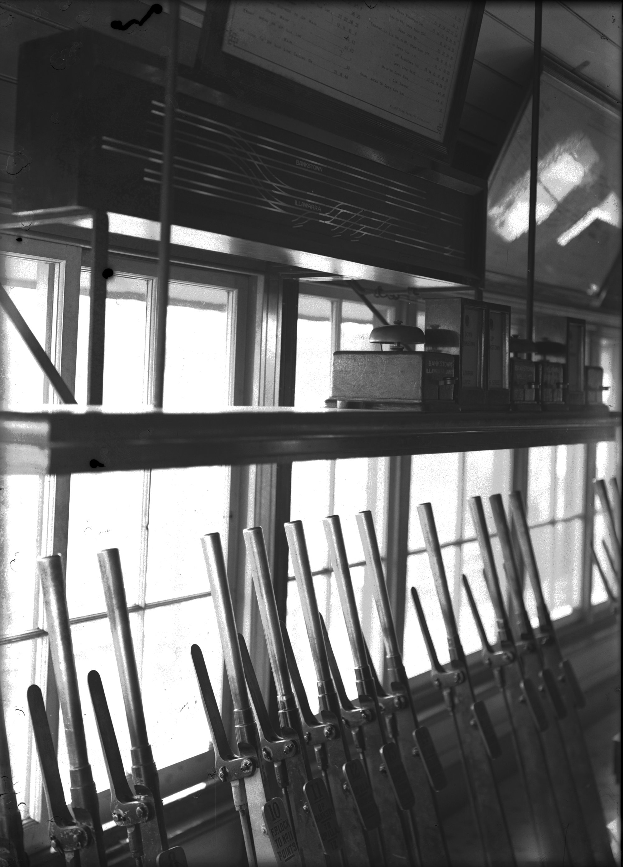 NSWGR, interior of Sydenham Signal Box, Sydenham, NSW, [1920s] | Living ...