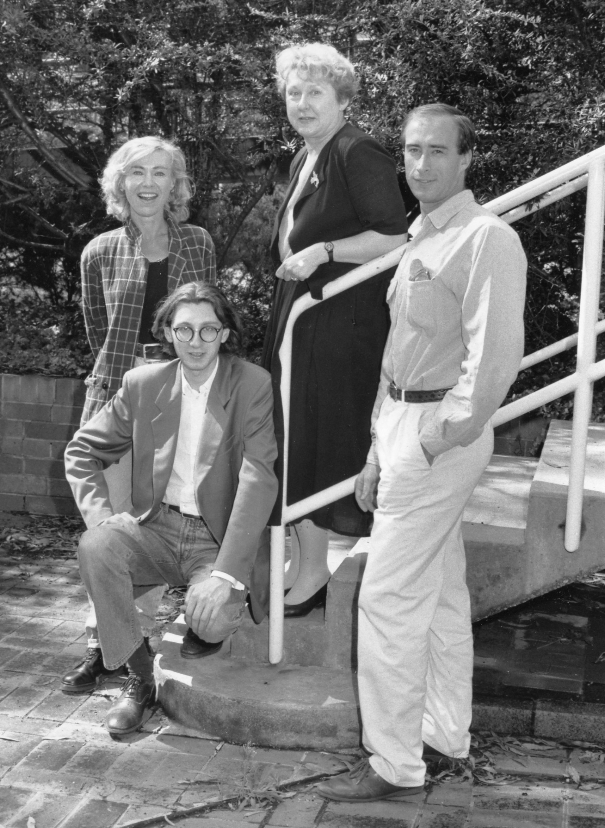 Irene Hoetzer, Michael Haider (seated), Professor Hilde Haider and ...