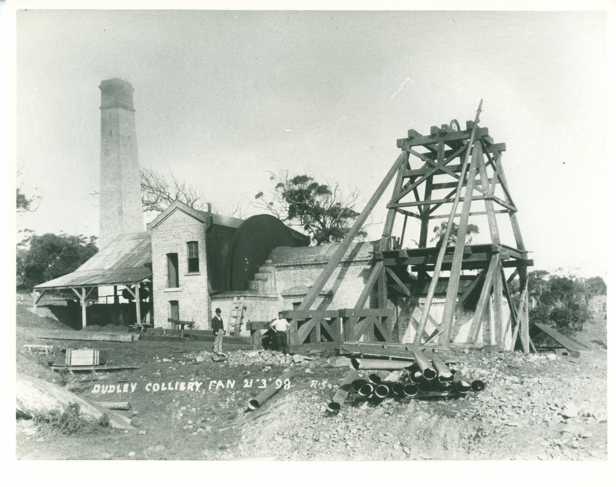 Dudley Colliery fan, Dudley, NSW, 21 March 1898 | Living Histories