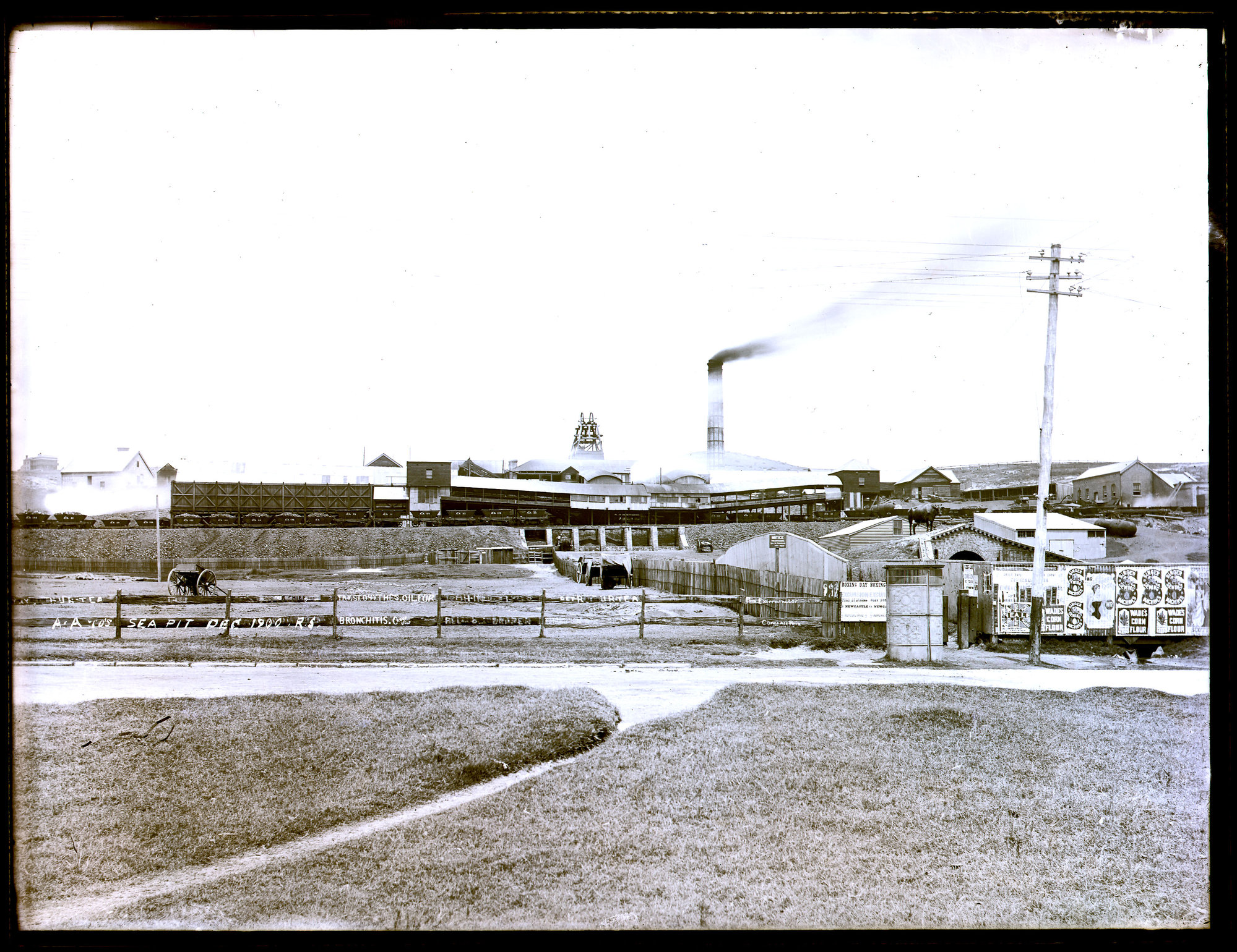 Sea Pit Colliery, Darby Street, Newcastle, NSW, 20 December 1900 ...