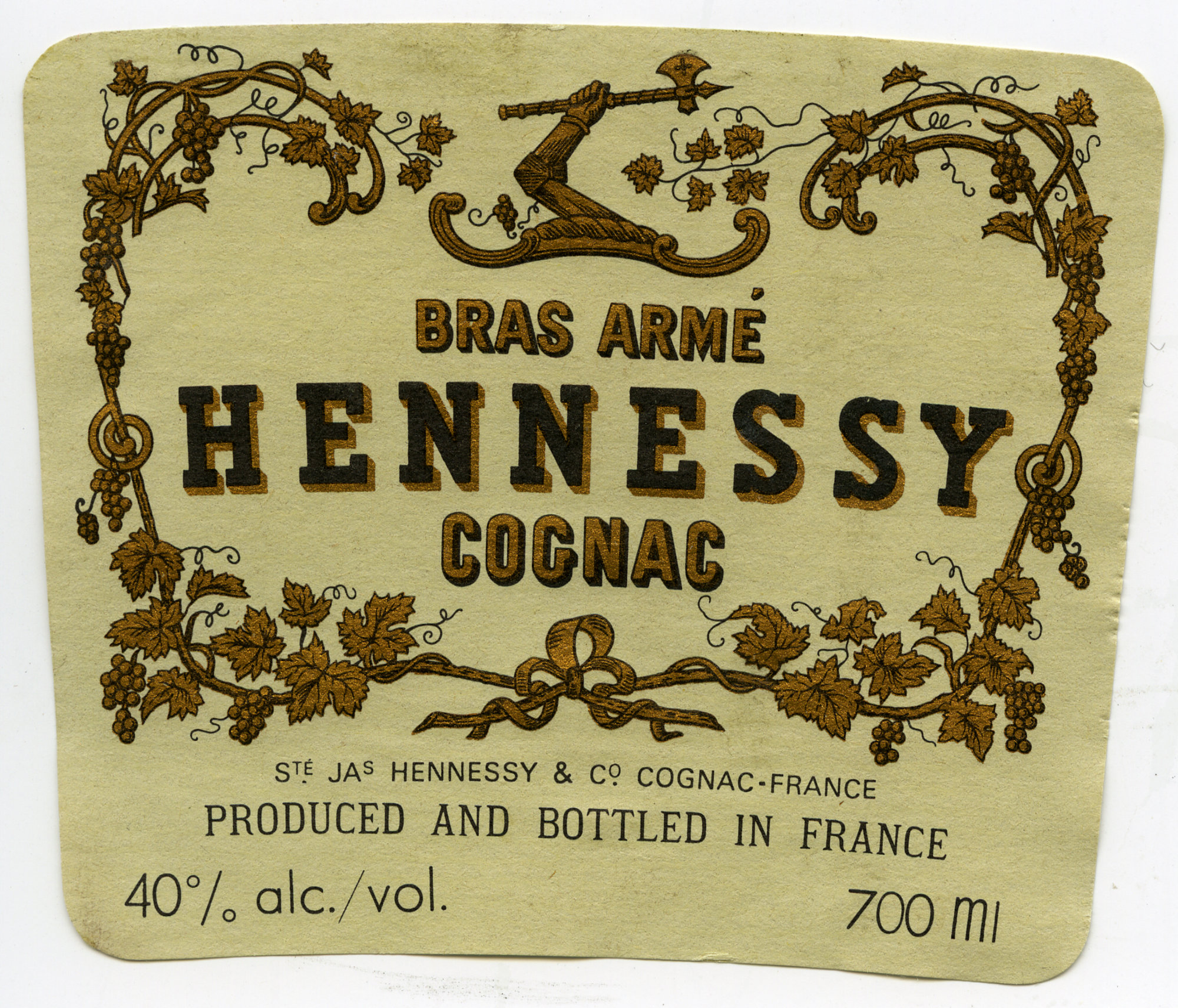 Hennessy Cognac Label [n.d.] | Living Histories