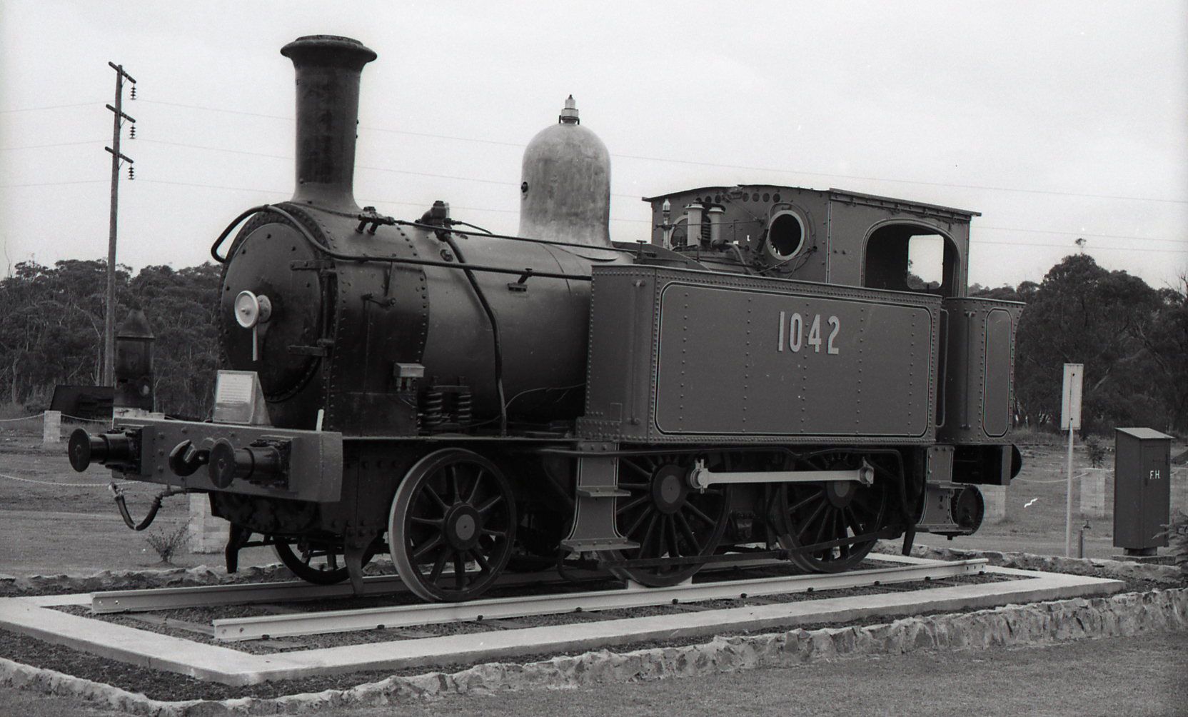 Preserved locomotive No. 1042, Cardiff Locomotive Workshop, October ...