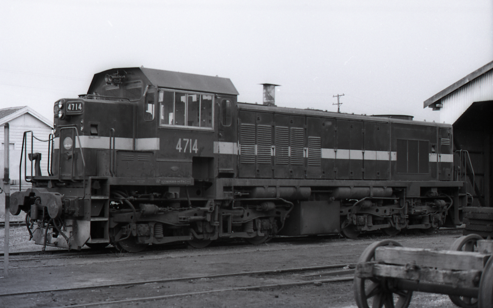 4714 awaiting workshop attention, October 1972, Cardiff Locomotive ...