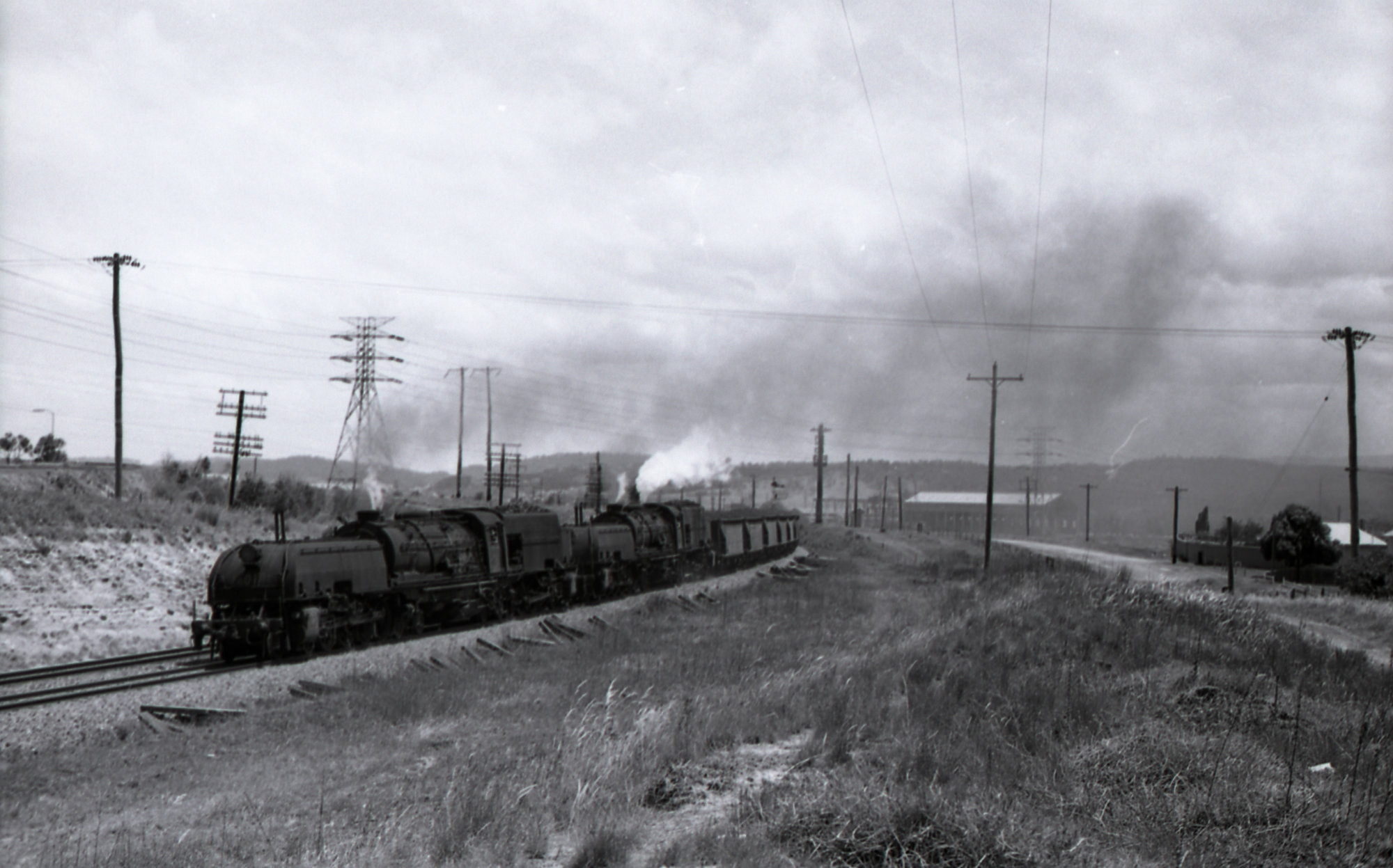 Double Garratts on down coal at Argenton from Newstan Colliery, NSW, 24 ...