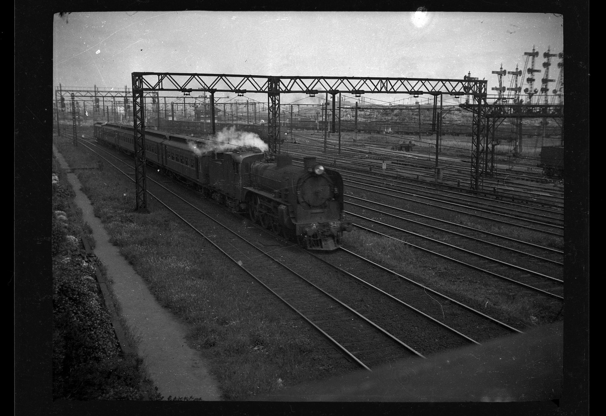 Victorian Railways A2 Class, no 941, on down passenger, about to pass ...