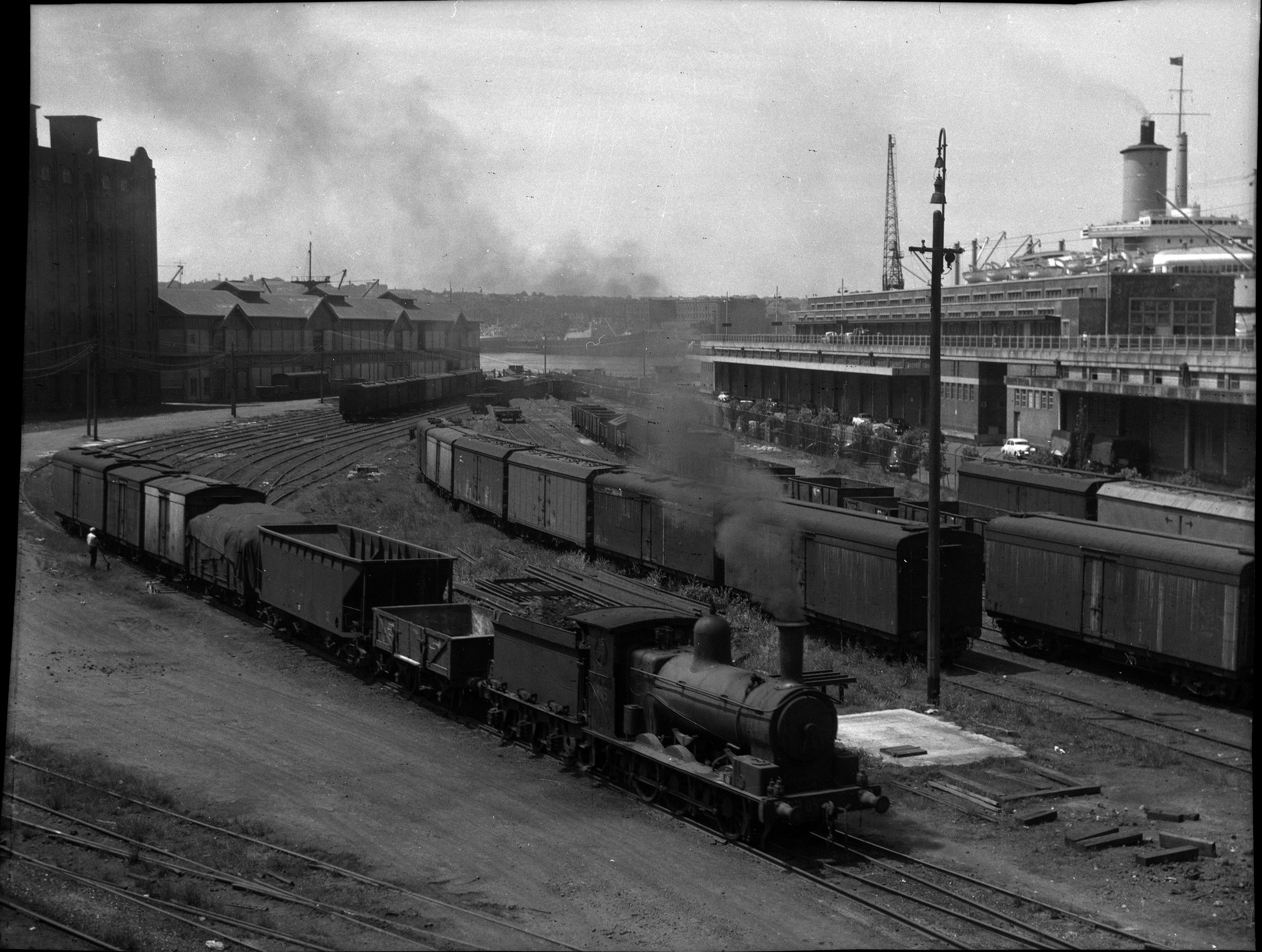 NSWGR Z19 Class locomotive, [Sydney waterfront], [1950's] | Living ...