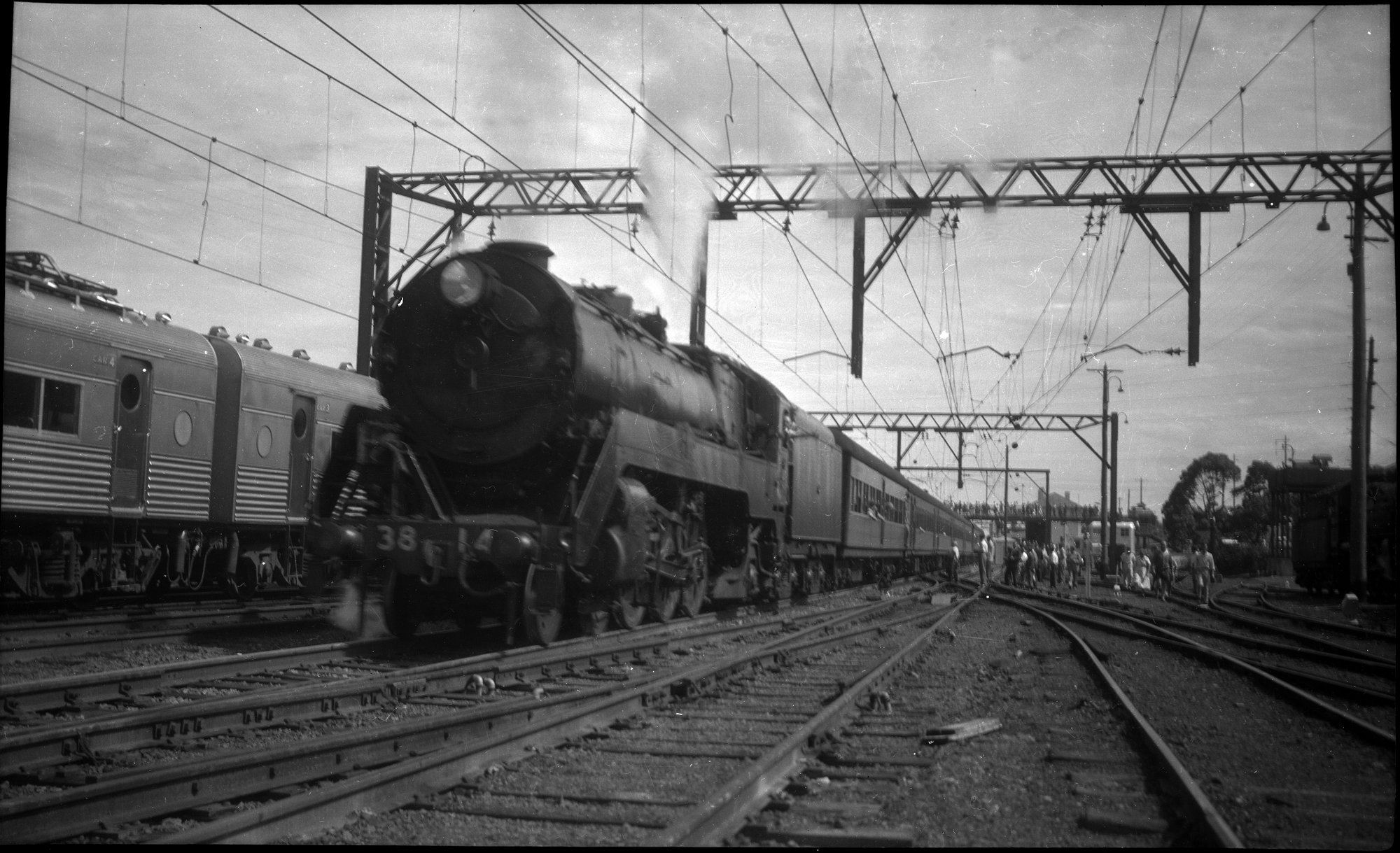 NSWGR C38 Class, no. 3814, passenger train, unknown location, [n.d ...