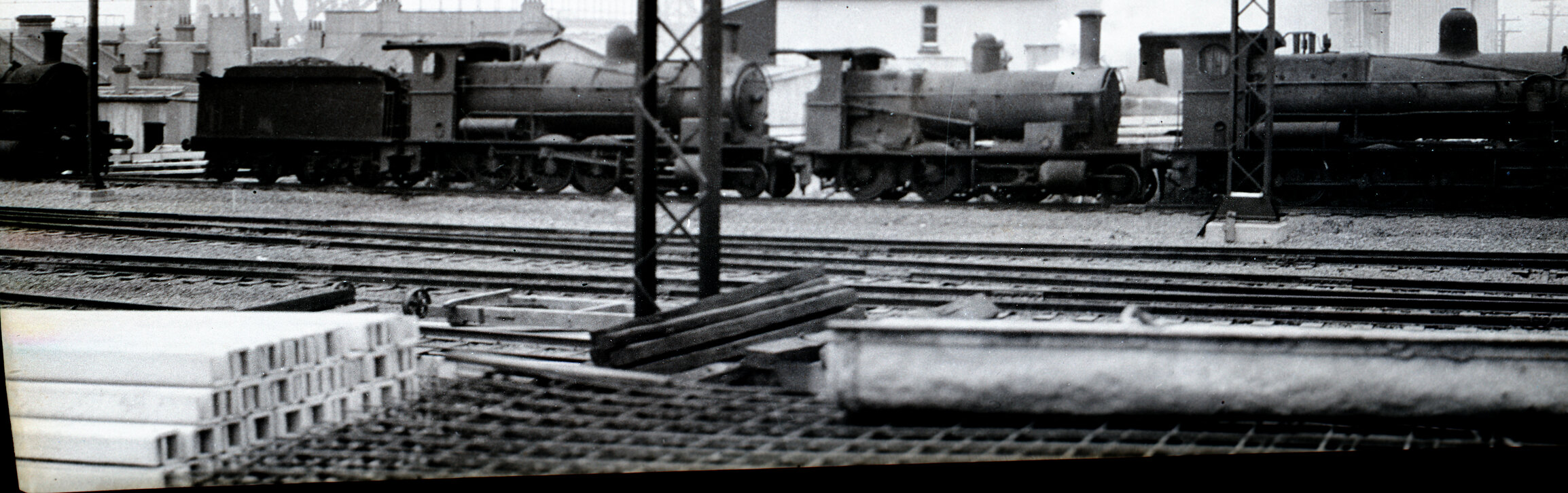NSWGR locomotives, from left: two D50's, one 25, and another D50 ...