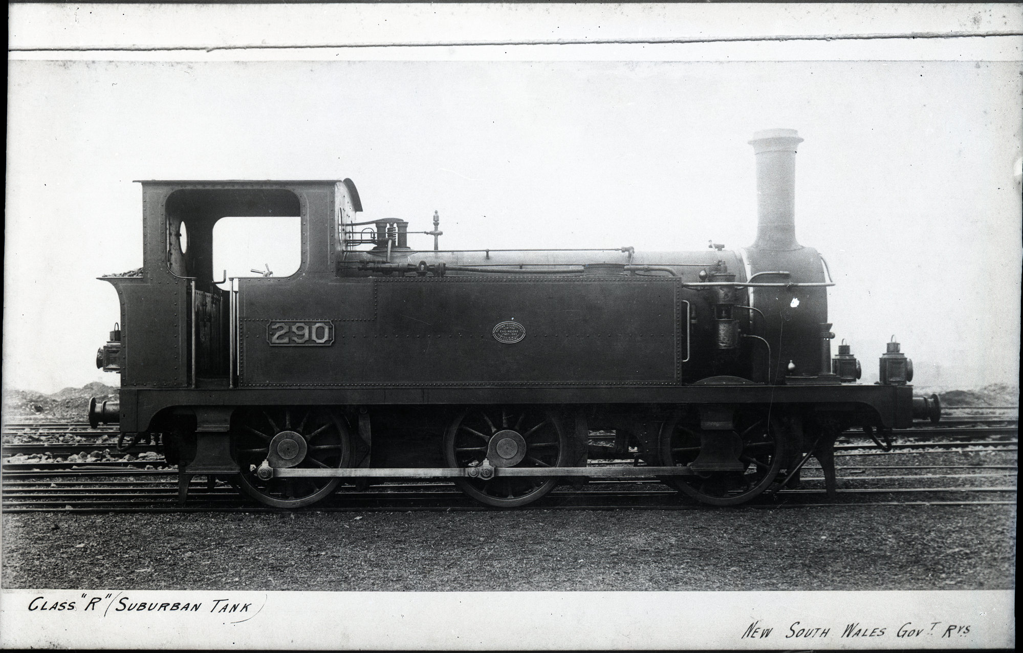 NSWGR R(285) Class locomotive, no. 290, 0-6-0T Suburban Tank, Sydney ...