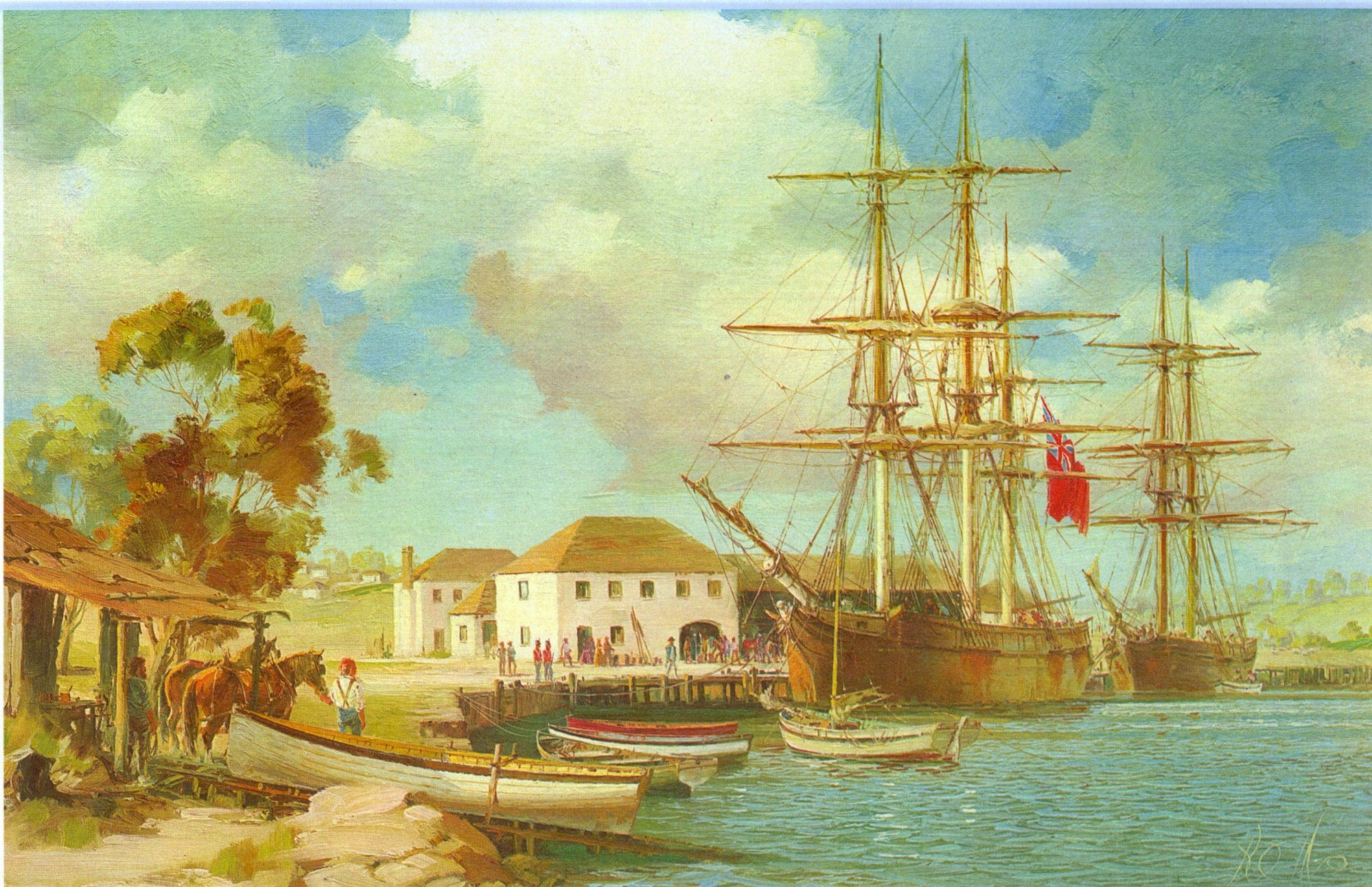 Painting of "HMS Pyramus" | Living Histories