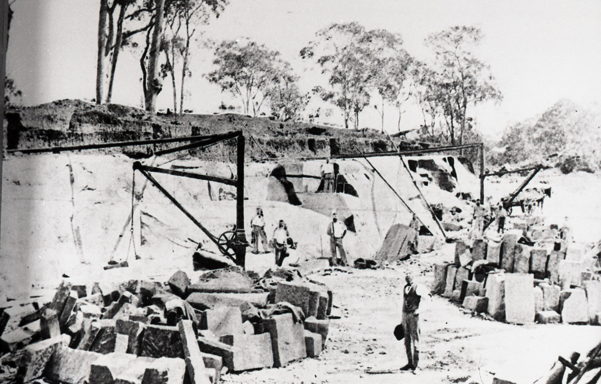 Ravensfield sandstone at Brown's Quarry on Maitland to Wollombi Road ...