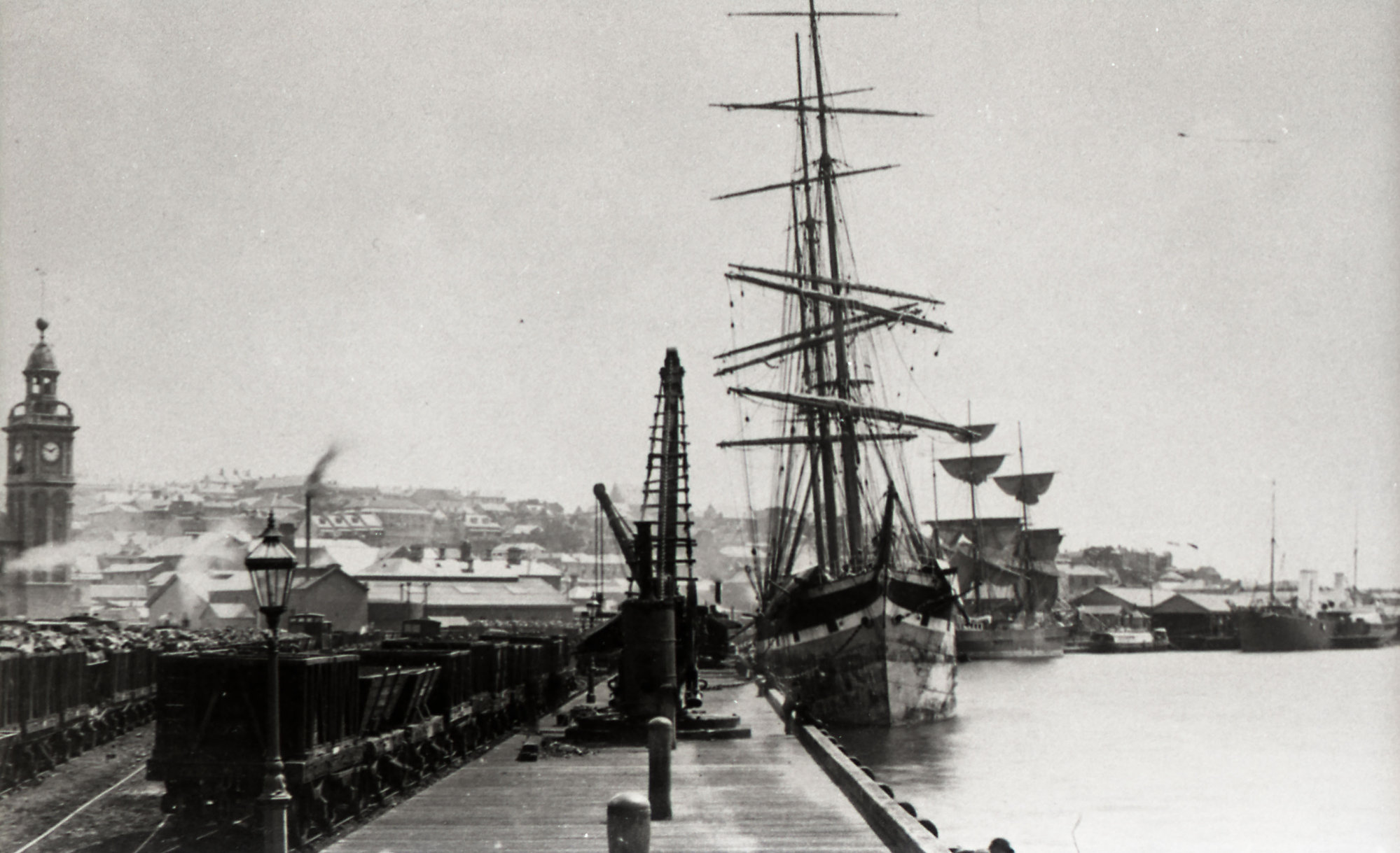 Newcastle Wharf, NSW, photograph by Ralph Snowball | Living Histories