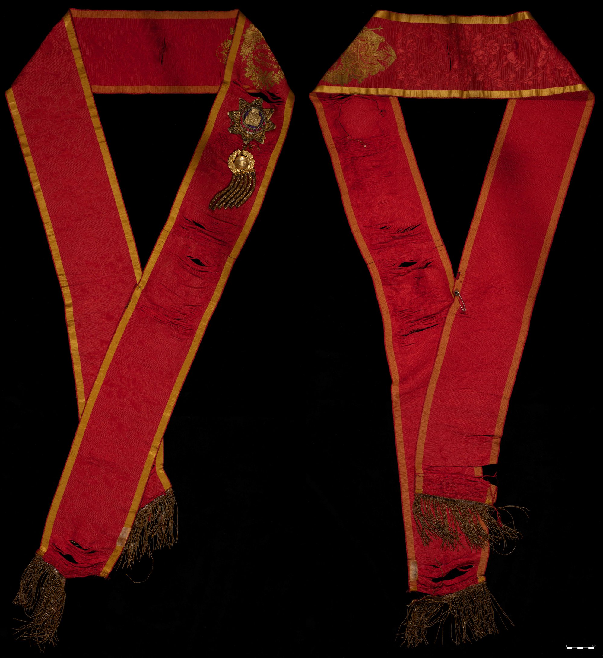 Independent Order of Odd Fellows Manchester Unity, red sash | Living ...