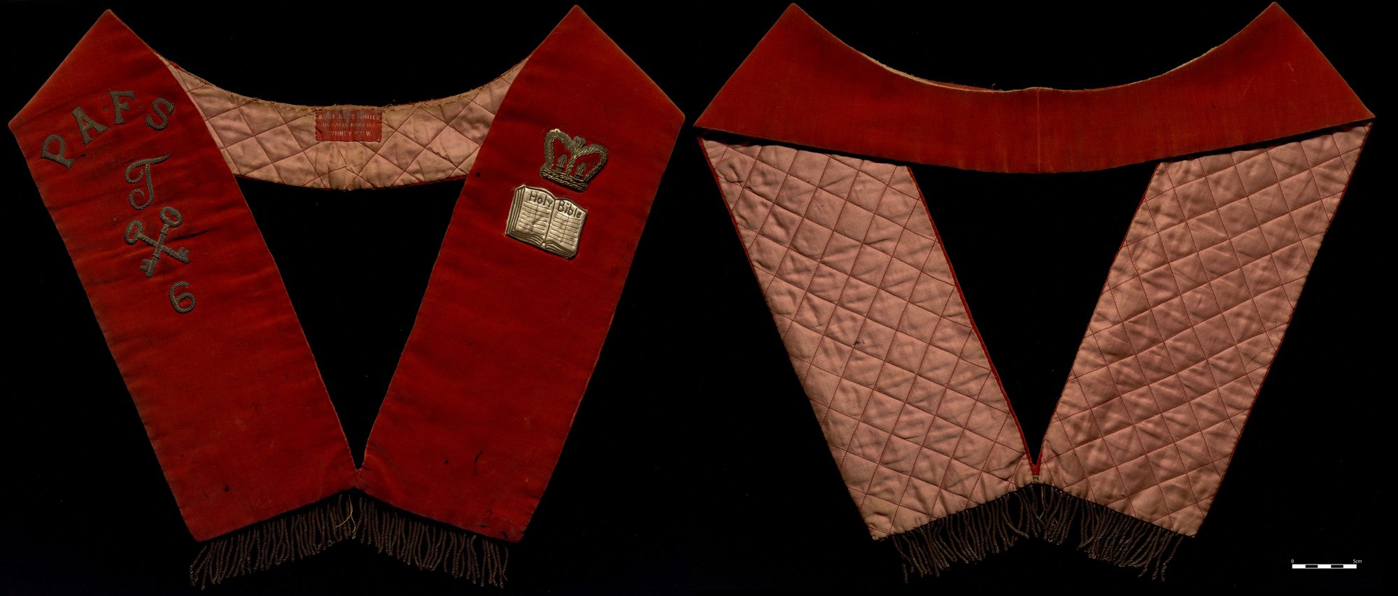 Collar, Protestant Alliance Friendly Society, T., red | Living Histories