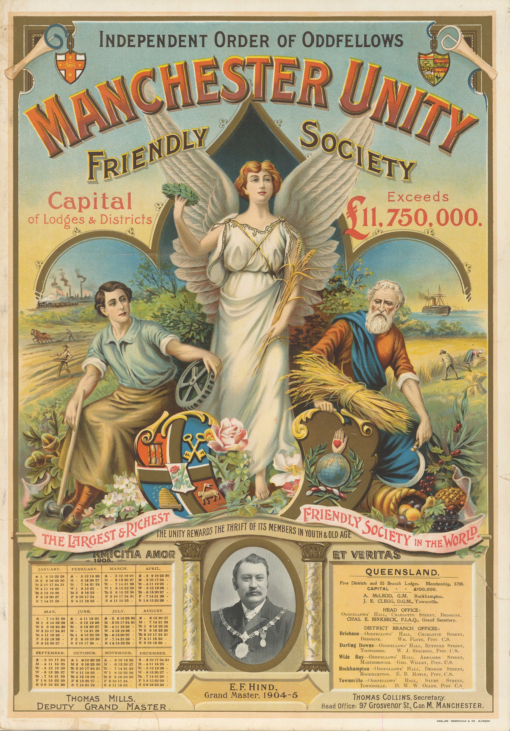 Independent Order of Oddfellows Manchester Unity, Qld, 1905 | Living ...