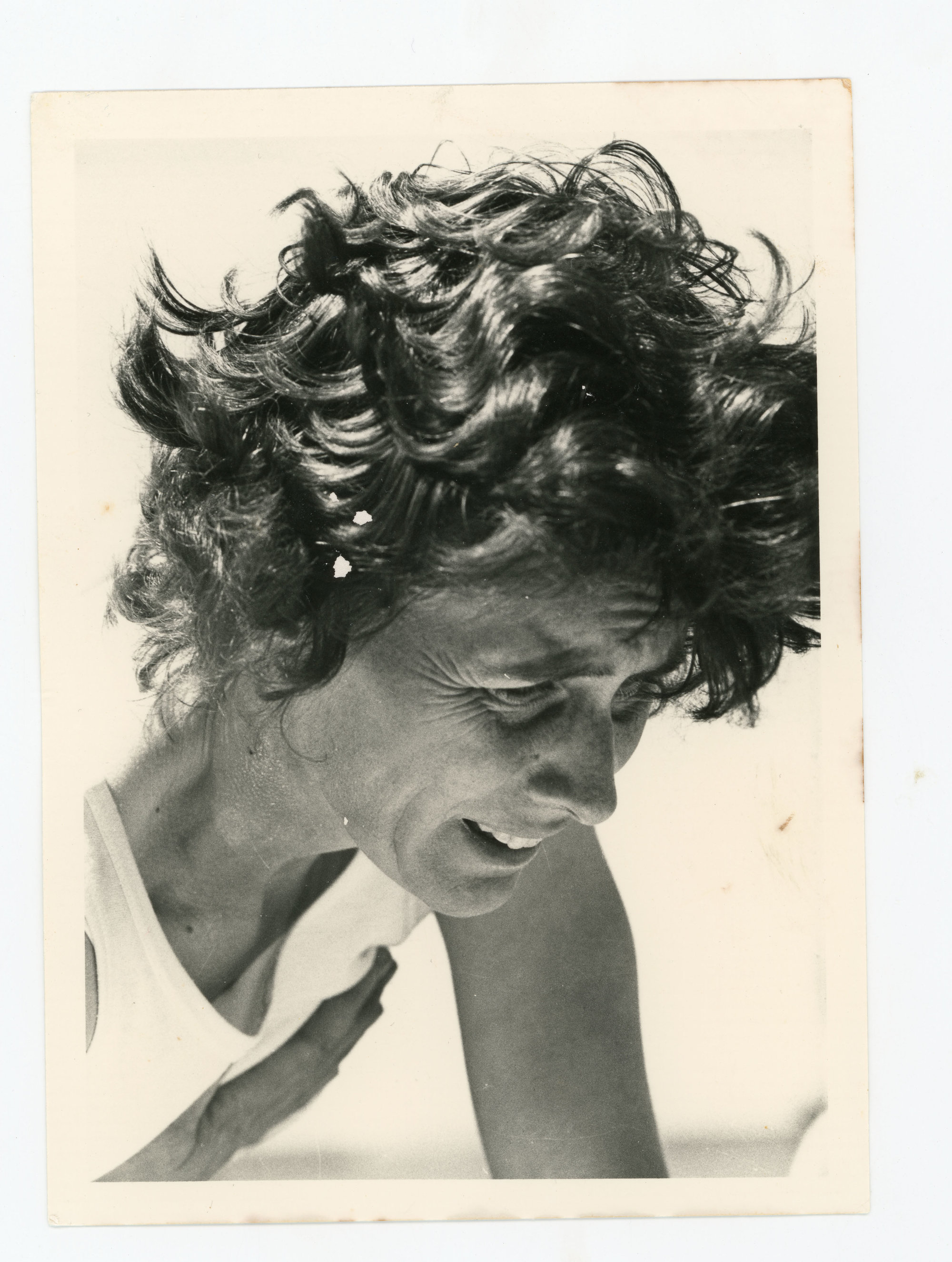 Runner Sue Beisty resting after Fun Run | Living Histories