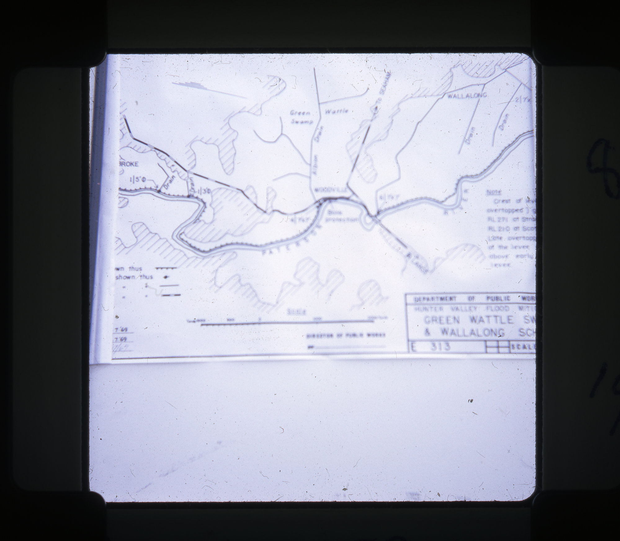 Map lower Hunter floodworks, NSW, 1969 | Living Histories
