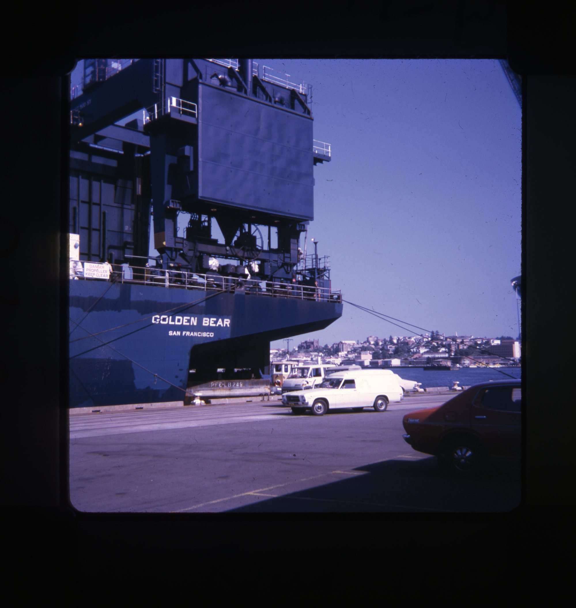 "MV Golden Bear" loading barge, Newcastle, NSW, 1974 | Living Histories