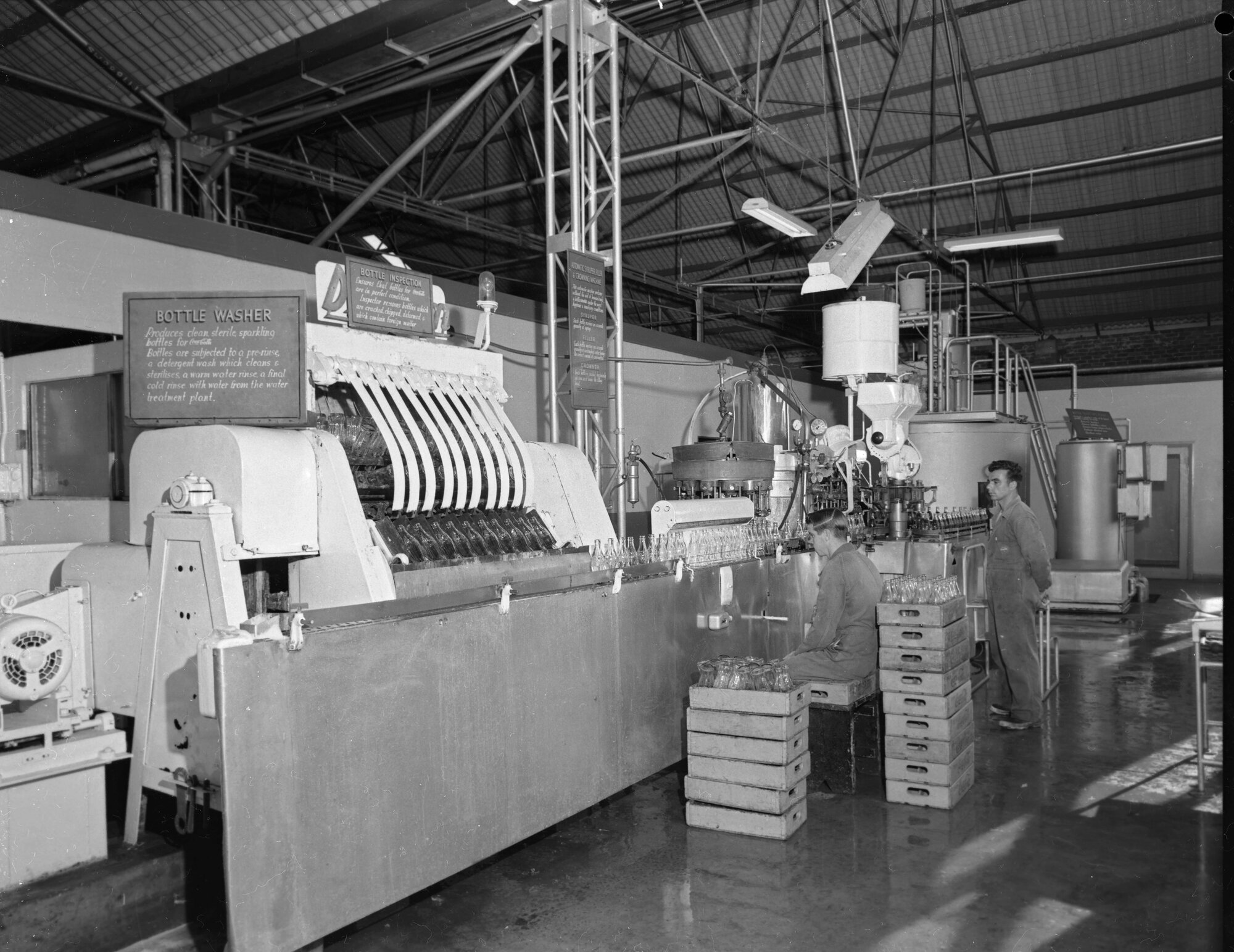 Coca-Cola Newcastle factory, bottle washery at Newcastle, NSW | Living ...