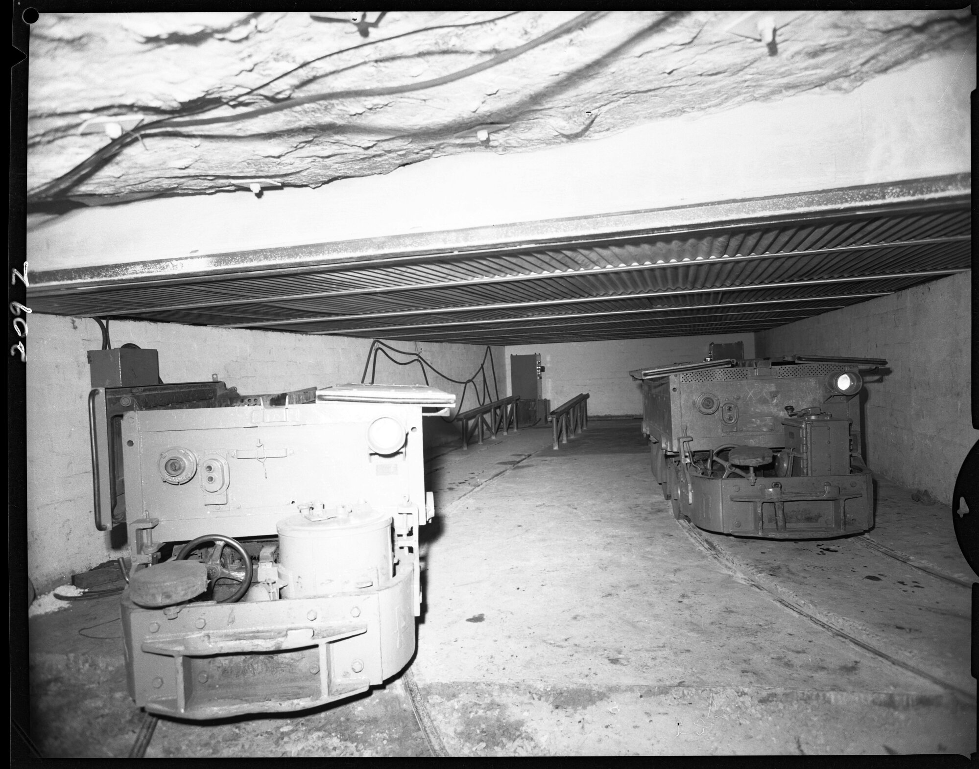 Coalcliff Colliery, engines in storage underground, NSW, 1959 | Living ...