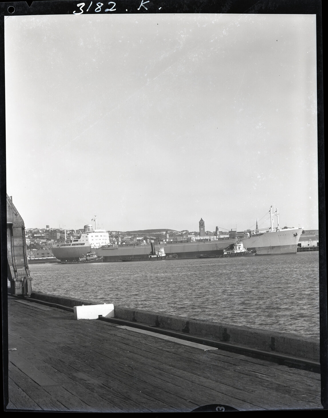Ships on Newcastle Harbour, docking and loading, NSW, 1963 | Living ...