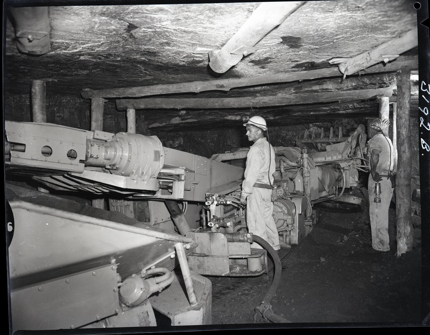 Coalcliff Colliery, underground machinery, 1963 | Living Histories