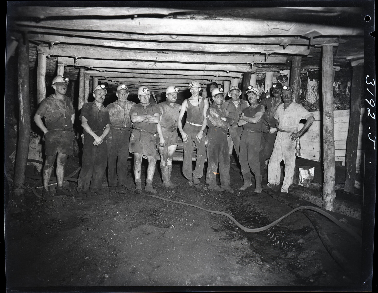 Coalcliff colliery, group of miners posing underground, 1963 | Living ...