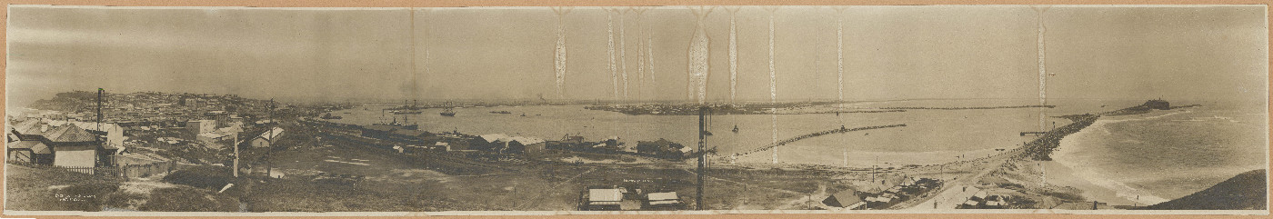 Panorama of Newcastle NSW, taken from Fort Scratchley (1910) | Living ...
